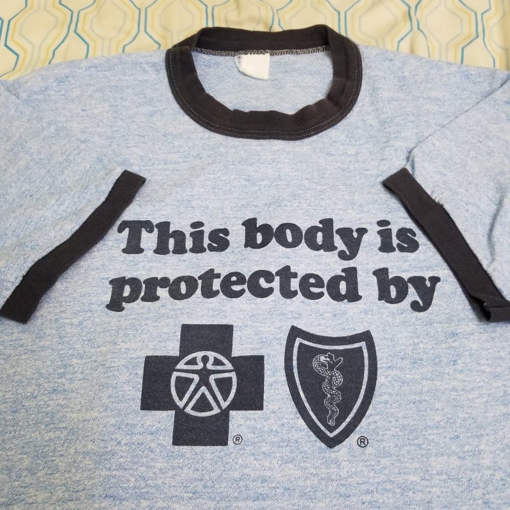 Vintage 70s Blue Cross Blue Shield Health Insurance R… - Gem